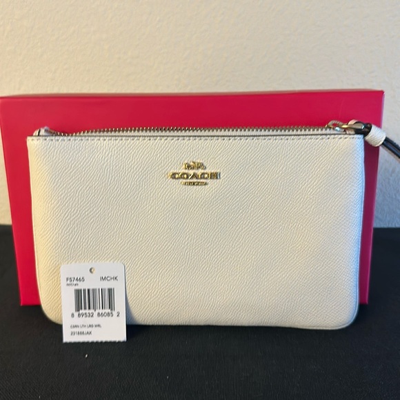 Coach | Bags | Coach Womens Wristlet Wallet In Crossgrain Leather In ...